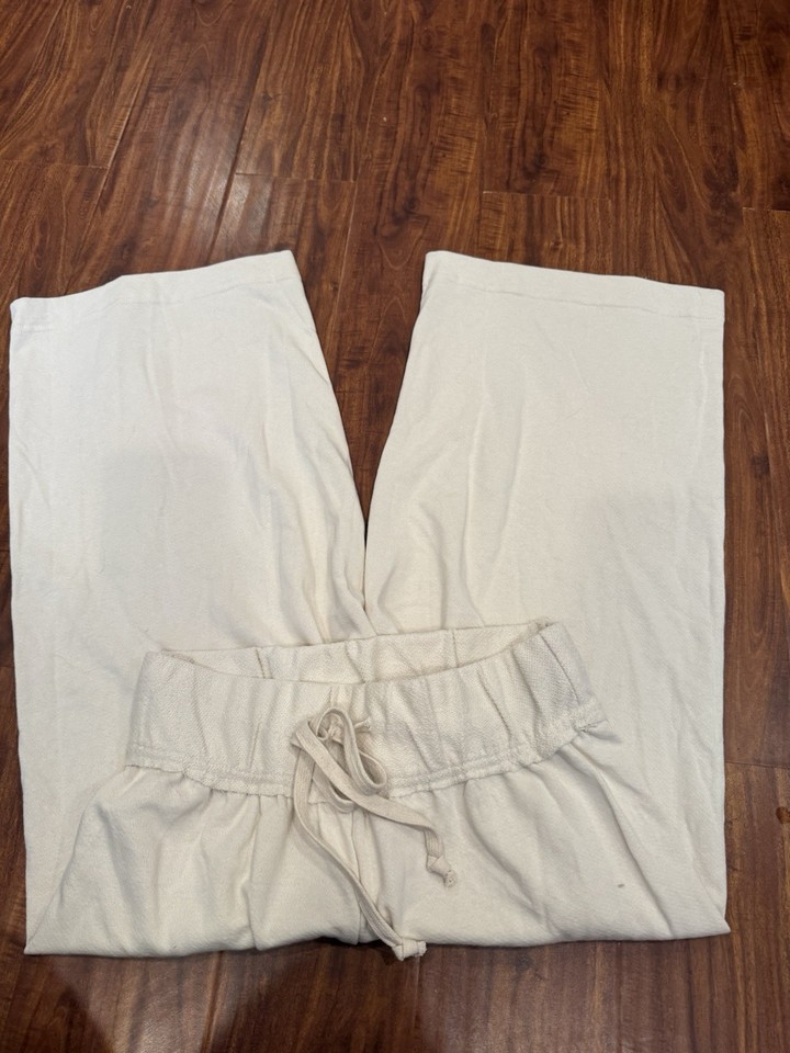 FP Free People Beach Wide Leg Pants Women’s Pull On Beach Cotton XS ...