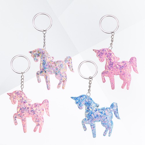 8 PCS /Set Unicorn Shape Design Keychain Pendant Unique Shape Pendant ...