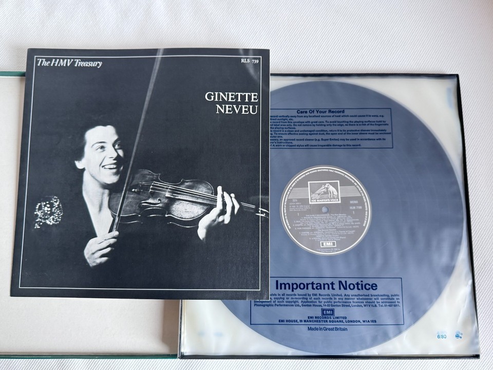 GINETTE NEVEU Complete Recorded Legacy UK ED1 HMV RLS 739 4LP Box NM ...