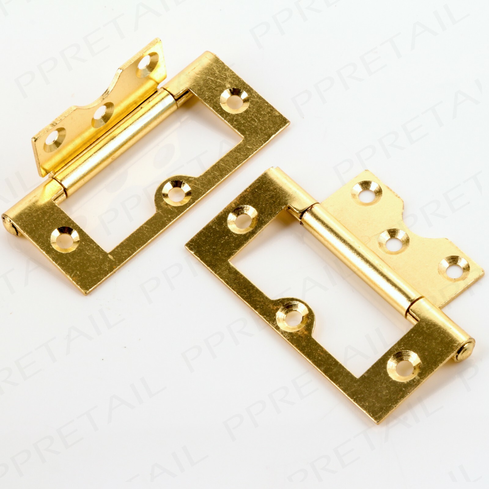 CHOOSE 1, 5, 25 OR 50 PAIR Brass Large Flush Hinge 75mm/3" Furniture Door Fixing | eBay