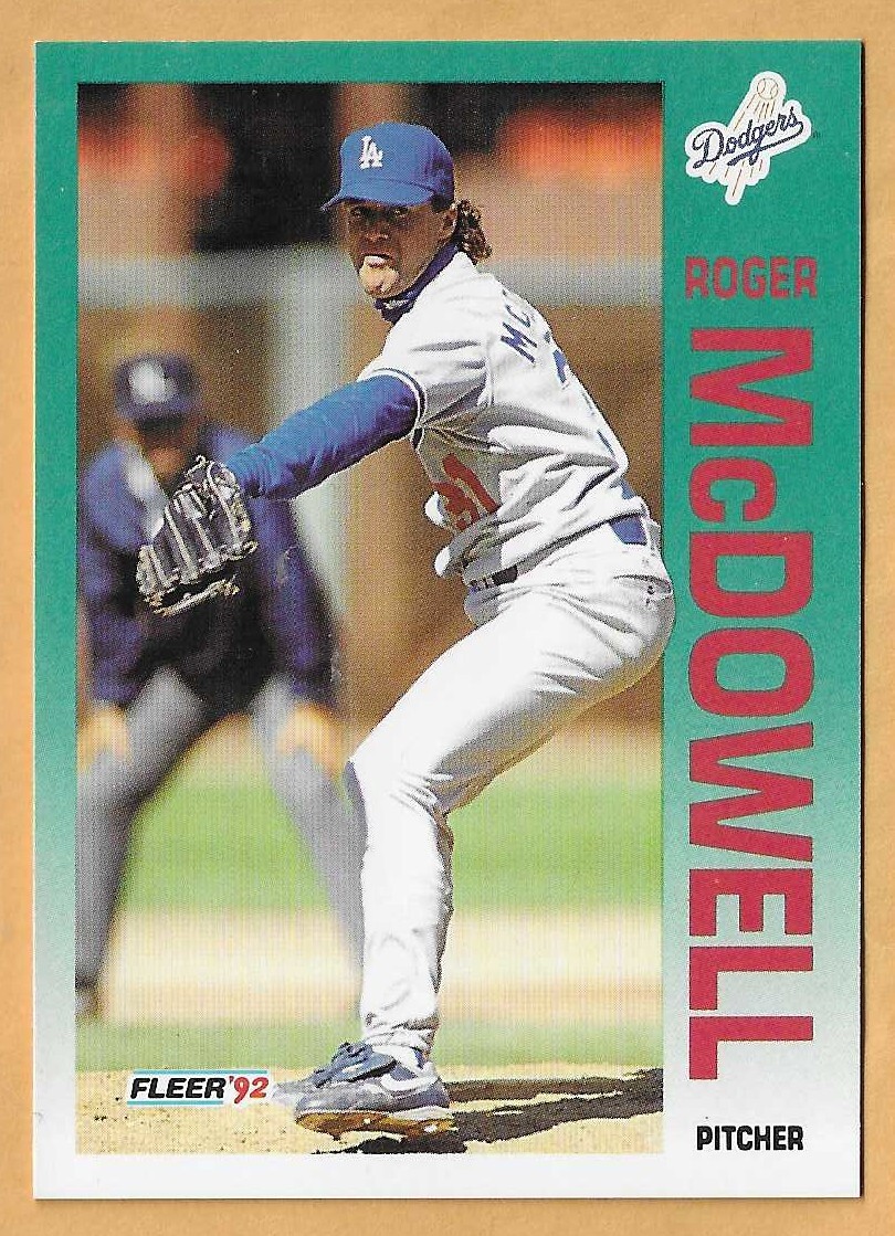 ROGER McDOWELL LOS ANGELES DODGERS #464 no dot usa - FLEER NM-MT 1992 ...