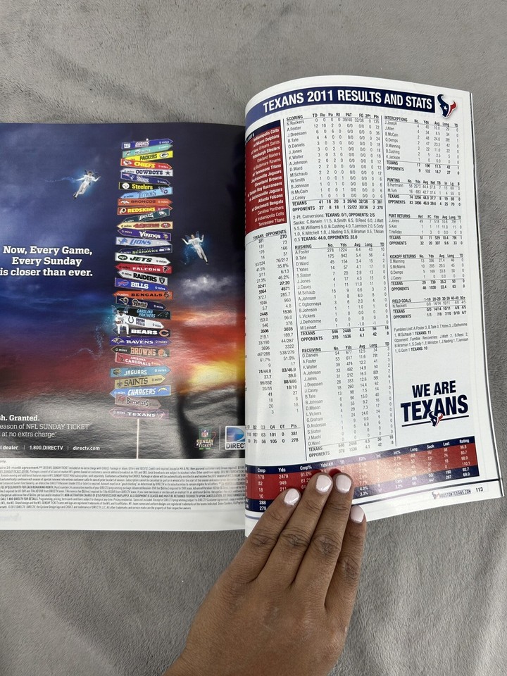 Houston Texans Gameday Program Texans vs Packers Oct 14, 2012 JJ Watt ...