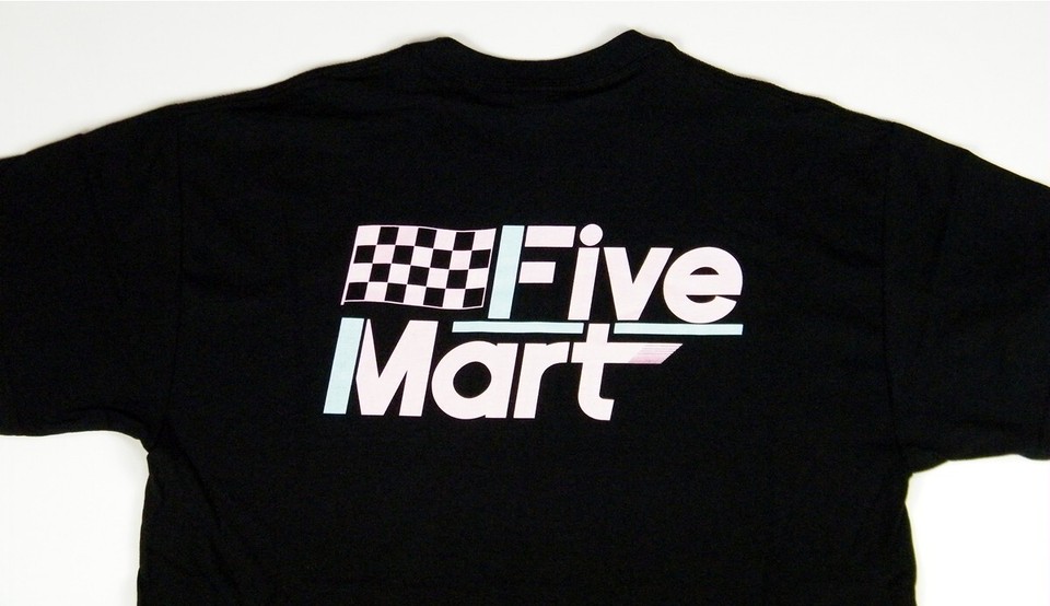 Vintage Five Mart 80's Now Style Limited T-Shirt Size L Black Japanese ...