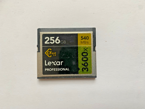 256GB LEXAR Professional 3600x 540MB/s CFast 2.0 Memory Card | eBay