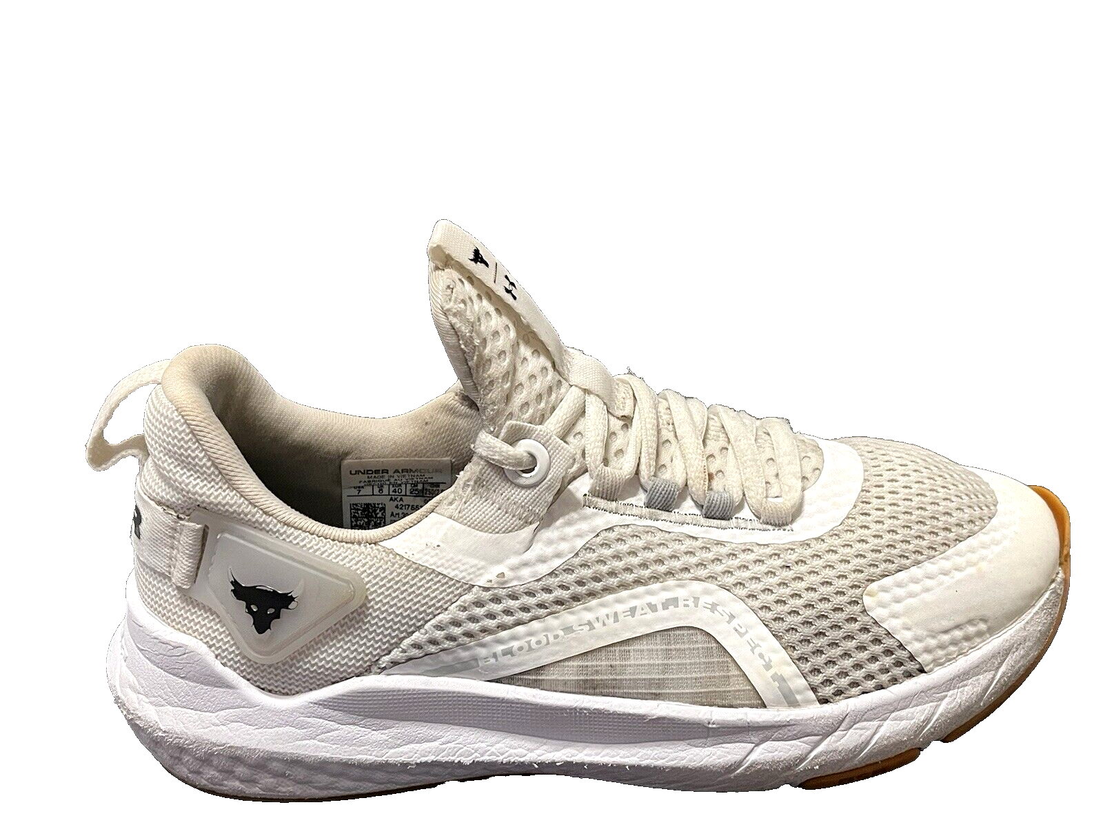 Under Armour UA Project Rock BSR 3 White Black Men's Size 7 | eBay