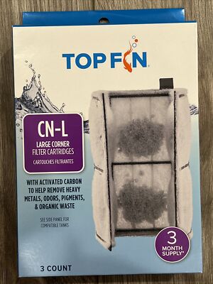 Top Fin CN-L Large Corner Filter Cartridges - 3 Count | eBay