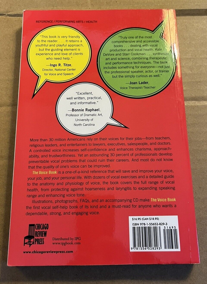 THE VOICE BOOK - PAPERBACK - NO CD 9781556528293| eBay