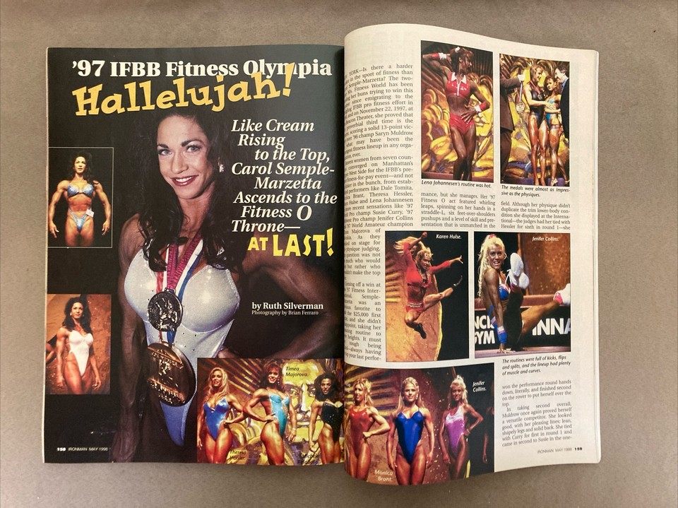 Ironman Bodybuilding Muscle Magazine / Amy Lynn + Justin Brooks / 05-98 ...