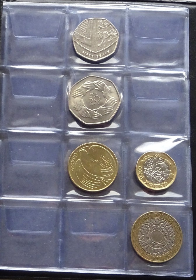 Coin Collectors Album 96 Coins Perfect for 50pOlympic,Beatrix,BoB,old ...
