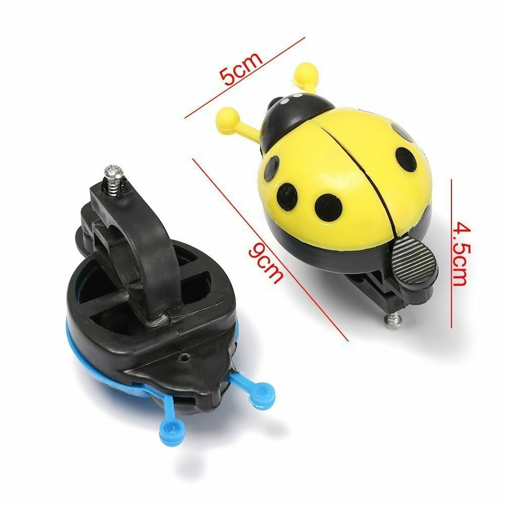 Cartoon Bike Bell 4 Colors Bike Warning Horn Cute Ladybug Bicycle Bell ...