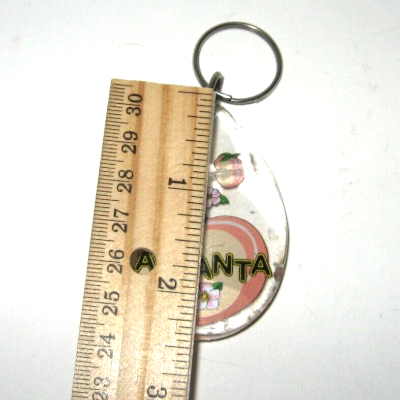 Atlanta Georgia Key Chain Peaches Clear Lucite | eBay