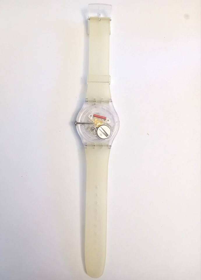 Swatch New Gent SUOK111 Vintage NOS Random Ghost Skeleton Wrist Watch ...