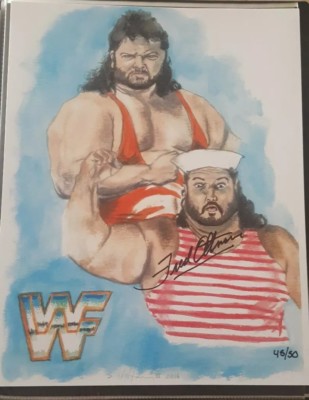 Fred Ottman Signed 11x14 Limited Edition Art Print Photo WWF Typhoon ...