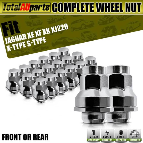 20x Wheel Nuts for Jaguar XE X760 XF X250 XK X150 X-Type F-Type S-Type ...