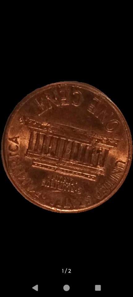 1990 no mint mark penny error Ms68 On The obverse MERICA ON BOTTOM ...
