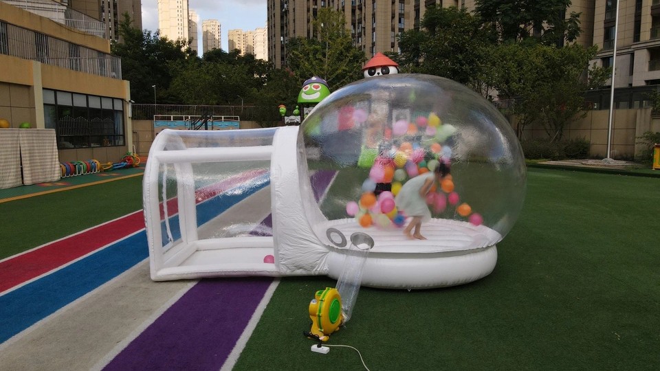 3m Inflatable Jump Base Bubble House Balloons Tent with blower For ...