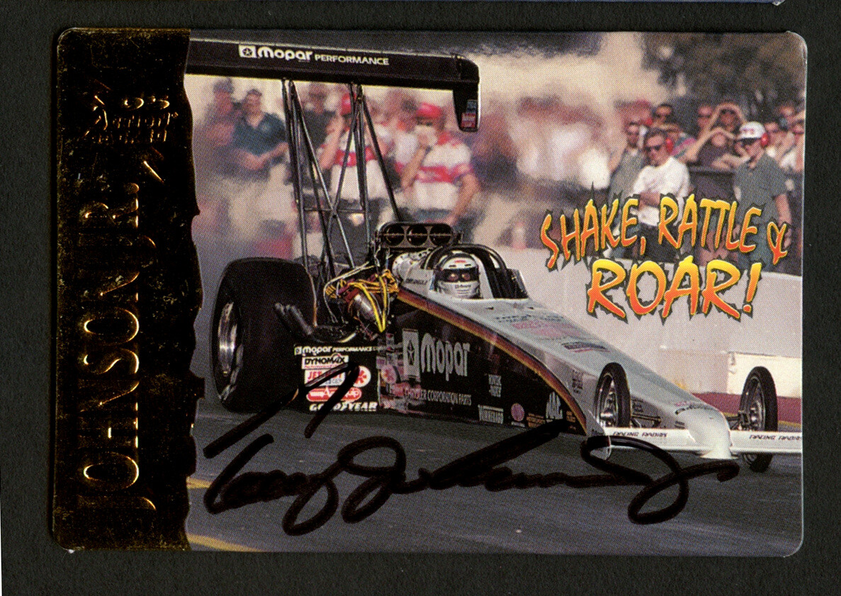 Tommy Johnson Jr. #9 signed autograph auto 1995 Action Packed NHRA ...