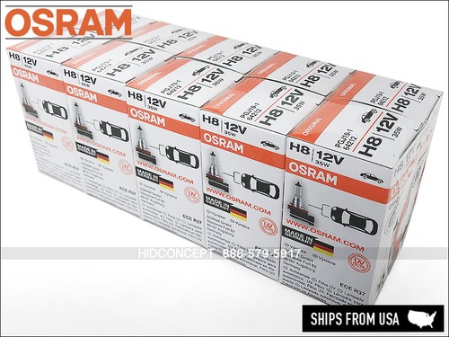 Osram H8 Original Line OEM Halogen Fog Headlight Bulbs | 64212 | Pack ...