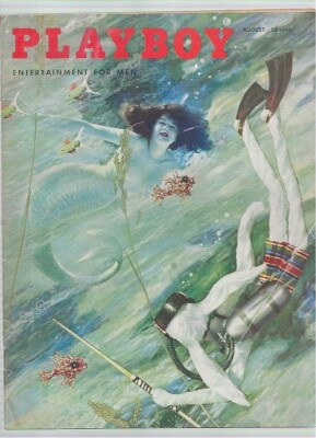 Playboy Magazine August 1955 Issue Vintage Collectible Good Condition ...