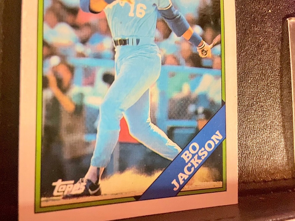 1988 Topps - #750 Bo Jackson Royals Baseball ULTRA Rare ERROR Card With ...