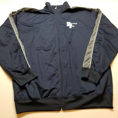 Delaware Track Jacket Mens 2XL The Rock Full Zipper Front Blue Del W7 ...