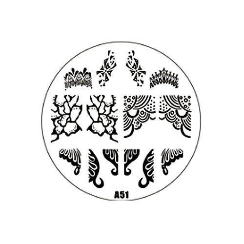 Stamping Nailart Schablone für Stamping Lack Nr. STL-A51 | eBay.de