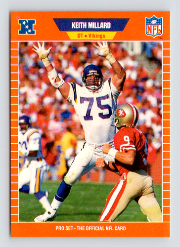 1989 Pro Set Card, #237 Keith Millard, Minnesota Vikings | eBay