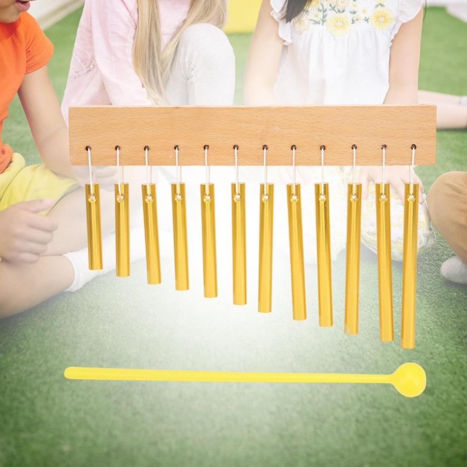 12 Tones Musical Chimes Wind Chime Bell Instrument Learning ...