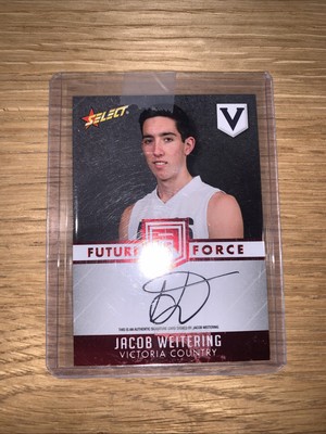 2015 AFL Future Force Black Signature Card FFRS25 Jacob Weitering ...