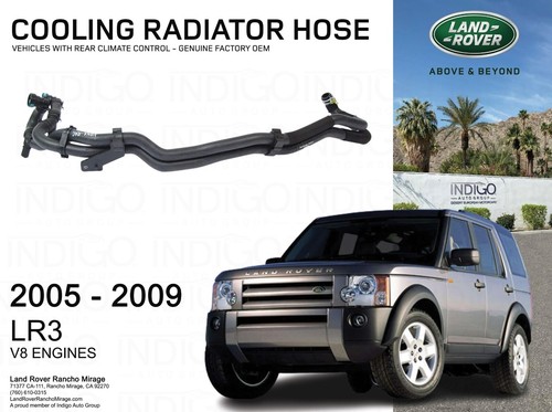 Land Rover LR3 V8 Heater Hose Cooling Radiator Rear Climate Genuine OEM ...