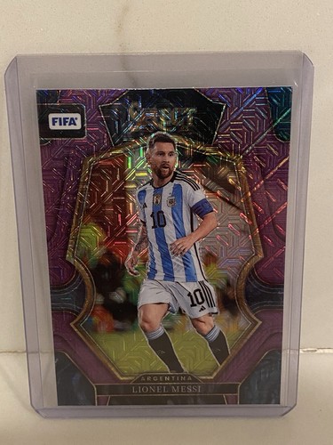 Lionel Messi 2022-23 Panini Select FIFA Purple Mojo Prizm Mezzanine SP ...