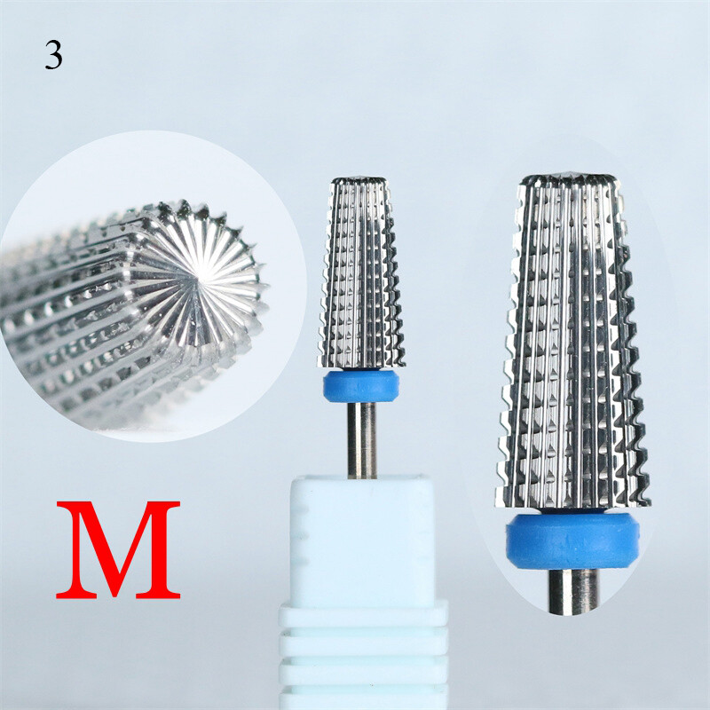 Electric Rotary File Drill Bits Head Manicure Ceramic Carbide Nail Art ...