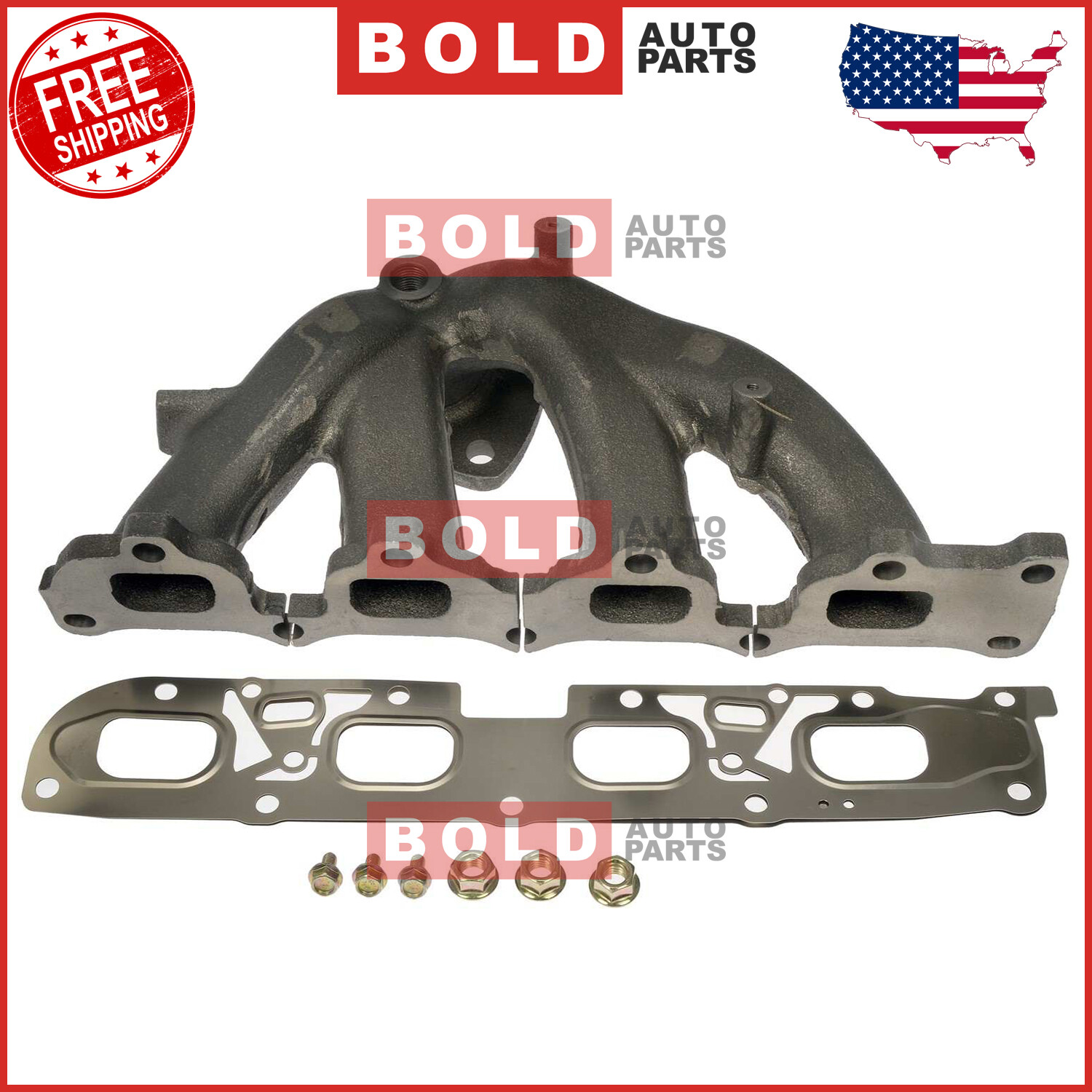 For 2010-2012 GMC Terrain Exhaust Manifold Dorman 68311CQ 2011 2.4L 4 ...