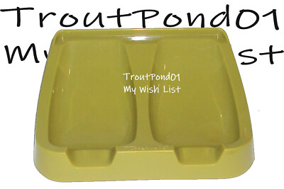 Tupperware Gadget Double Spoon Rest Countertop Saver in Vintage Avocado ...