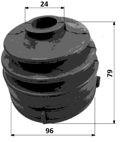 Boot Outer Cv Joint Kit 96X79X24 Fits Mercedes Benz A4603370485 ...