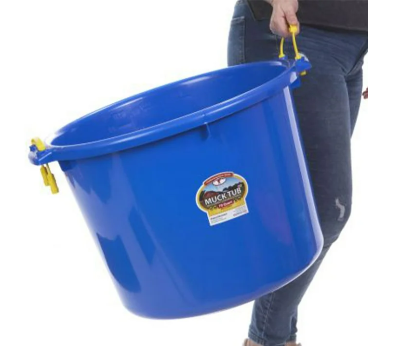 Miller Manufacturing Company 70 Quart Blue Muck Bucket | eBay