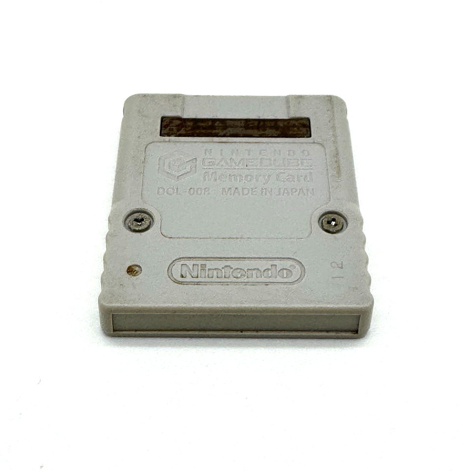 Official Nintendo Gamecube Memory Card 59 Blocks DOL-008 Gray US Seller ...