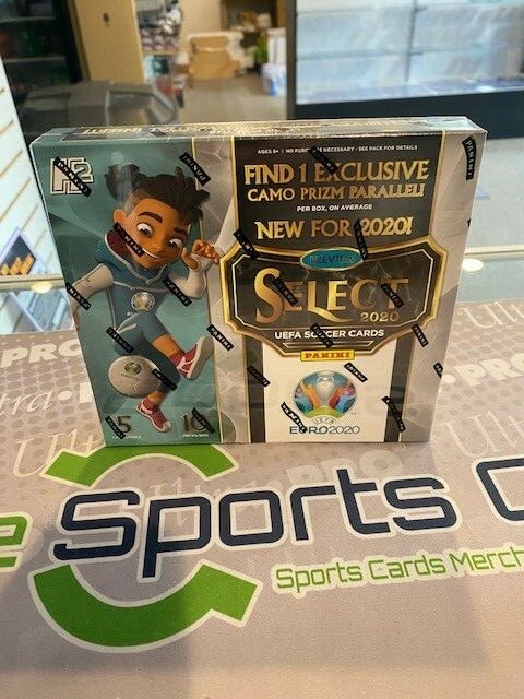 2020 Panini Select UEFA Euro Soccer Hobby Hybrid Box - Factory Sealed ...