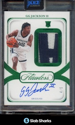 2023 PANINI FLAWLESS #FPA-GGJ GG JACKSON II PATCH AUTO EMERALD RC ...