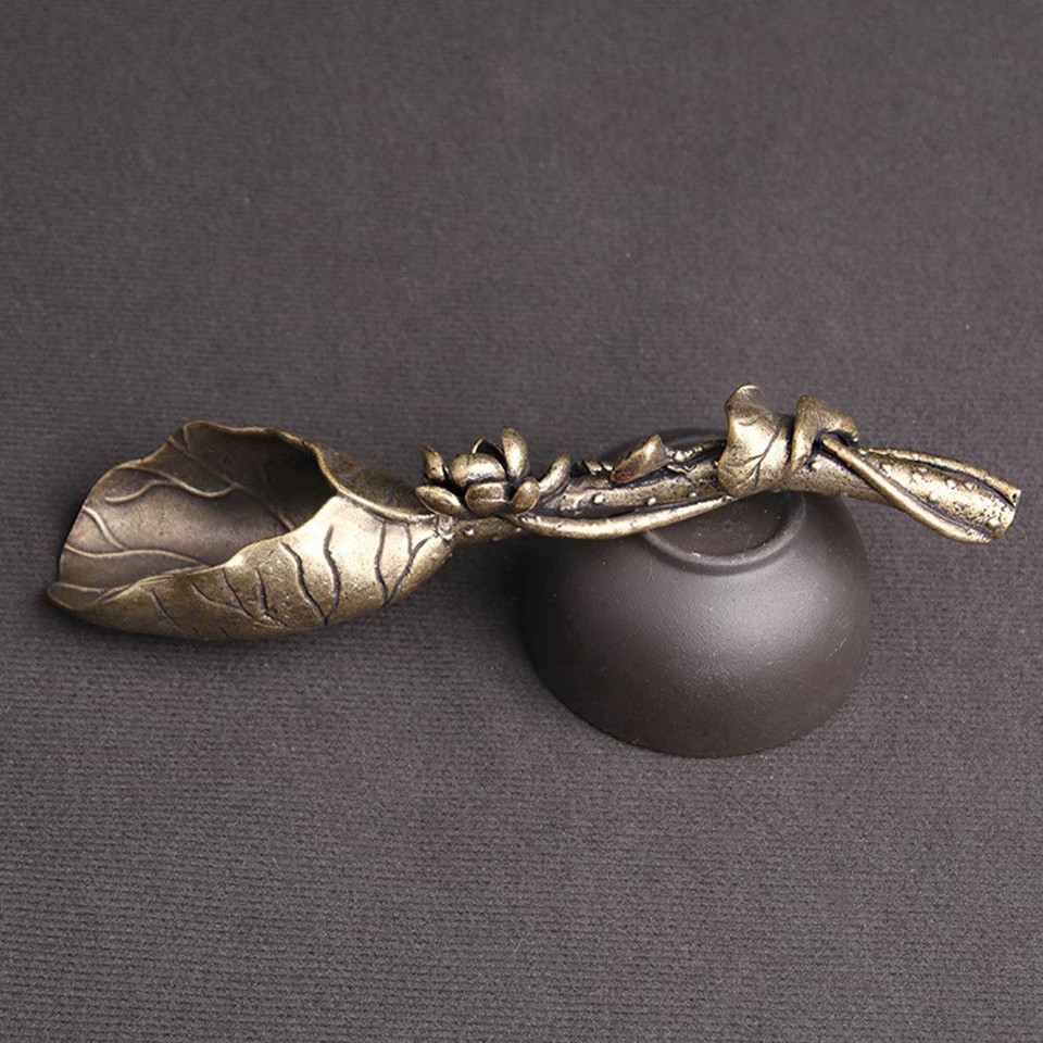 Chinese Classic Tea Service Tool Brass Ware Decorative Spoon for | eBay UK