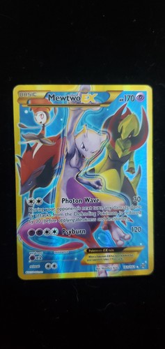Mewtwo EX 163/162 Breakthrough Full Art Secret Rare Gold Border Pokemon ...
