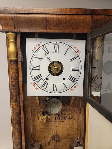 ANTIQUE SETH THOMAS OGEE 8 DAY CLOCK, WITH PILLARS IN WORKING CONDITION ...