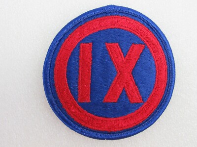 US Army 9th Corps Full Color Sew On Uniform Shoulder Patch Insignia ...