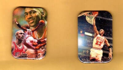 MICHAEL JORDAN 2 MAGNETS OR , PINBACK 2"X3" W/ ROUNDED CORNER | eBay