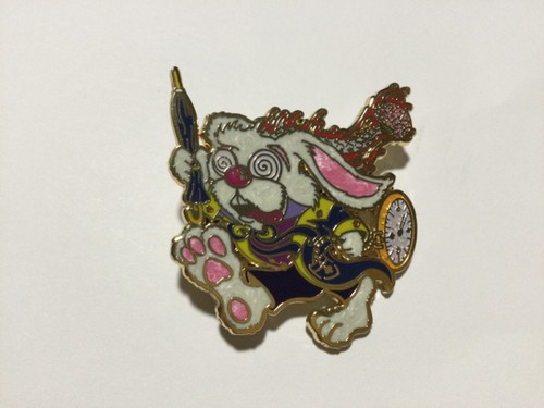 LE Fantasy Alice In Wonderland White Rabbit Pin With GITD Eyes 21/125 ...