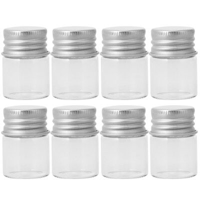 20PCS Tiny Glass Jars Empty Glass Jars Small Glass Vials Glass Sample ...