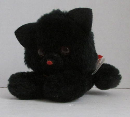 VINTAGE 1983 Hallmark Halloween 'Spooky' Black Cat Finger Puppet w/Tag ...
