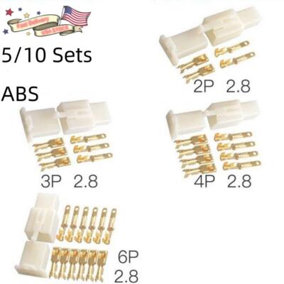 2.8mm Car Connector 2Pin-6Pin Male Female Electrical Plug Socket for ...