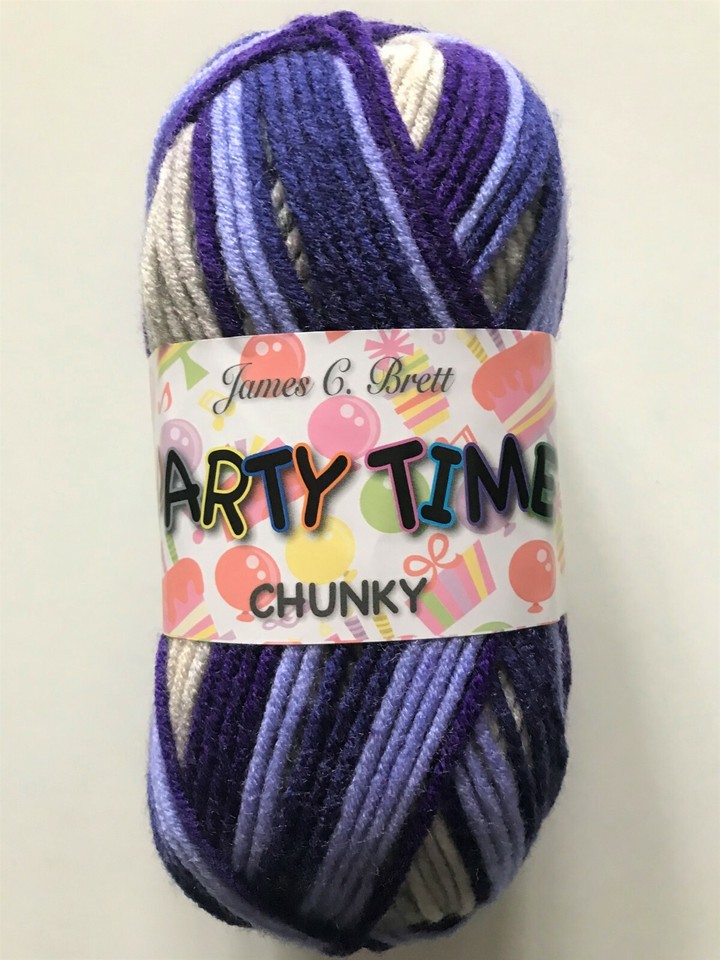 James C Brett Party Time Chunky Knitting Wool/Yarn 1 X 100g ball ...