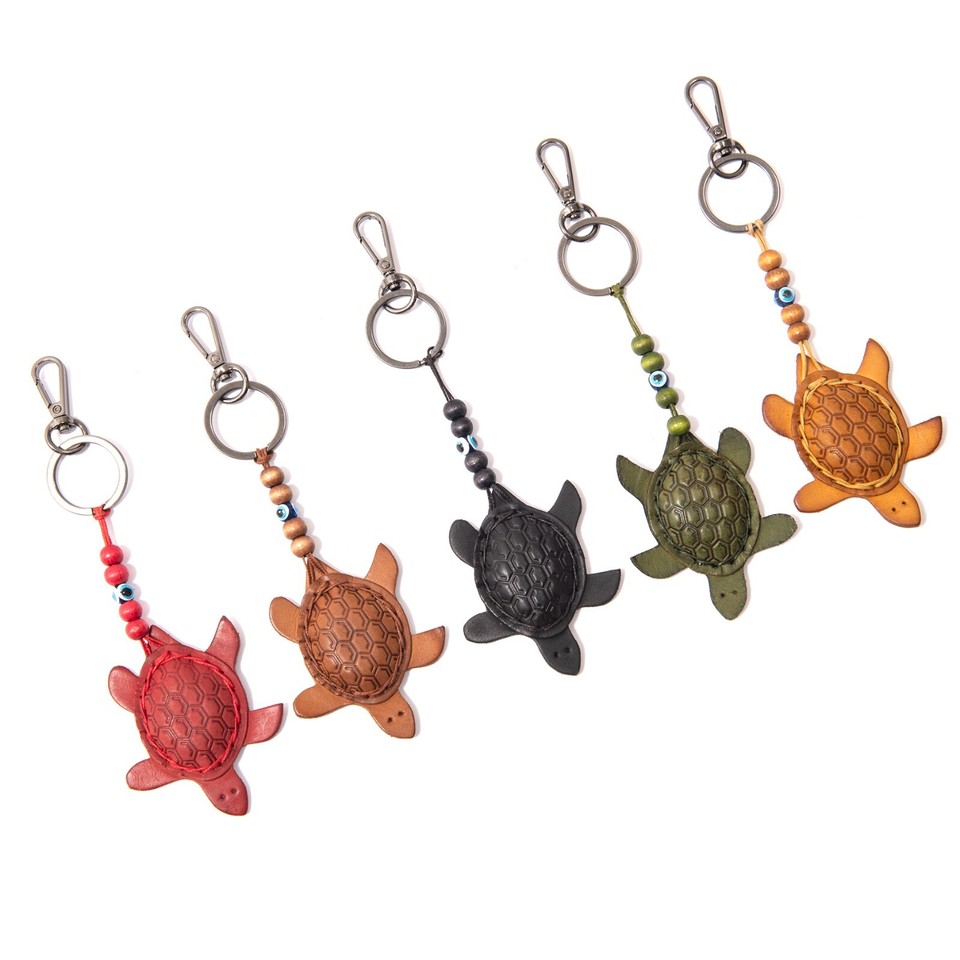 Leather Elephant Keychain, Charm for Women's Purse & Bags | Handmade ...